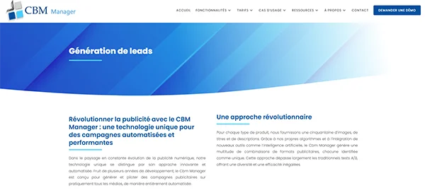 Génération de leads | CBM Manager – Prospects leads qualifiés
