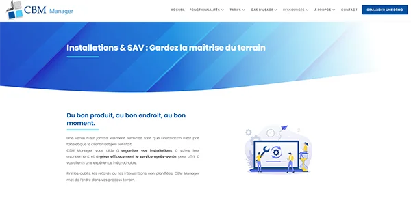 Installations & SAV | Optimisez vos interventions avec CBM Manager